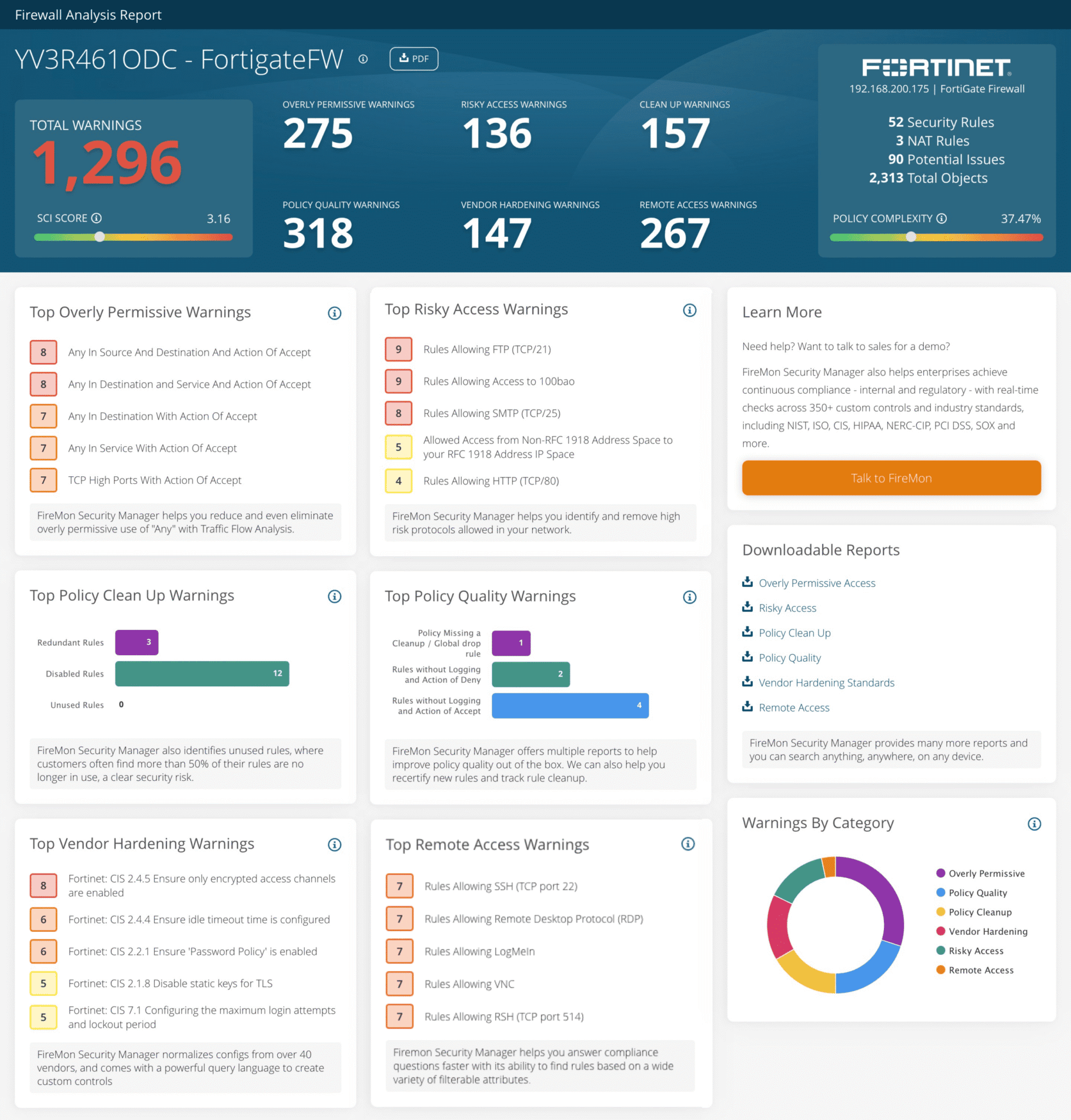 Firewall Analyzer | FireMon