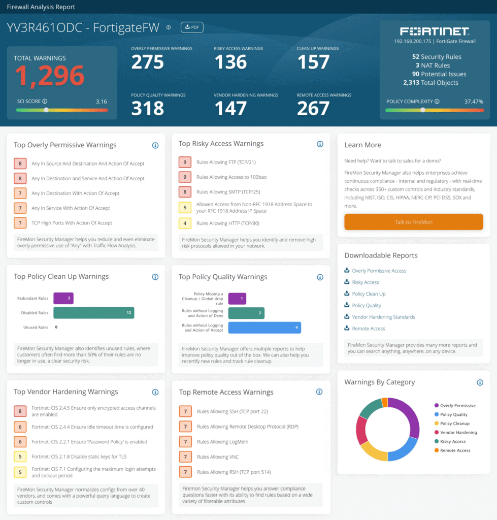 Firewall Analyzer | FireMon